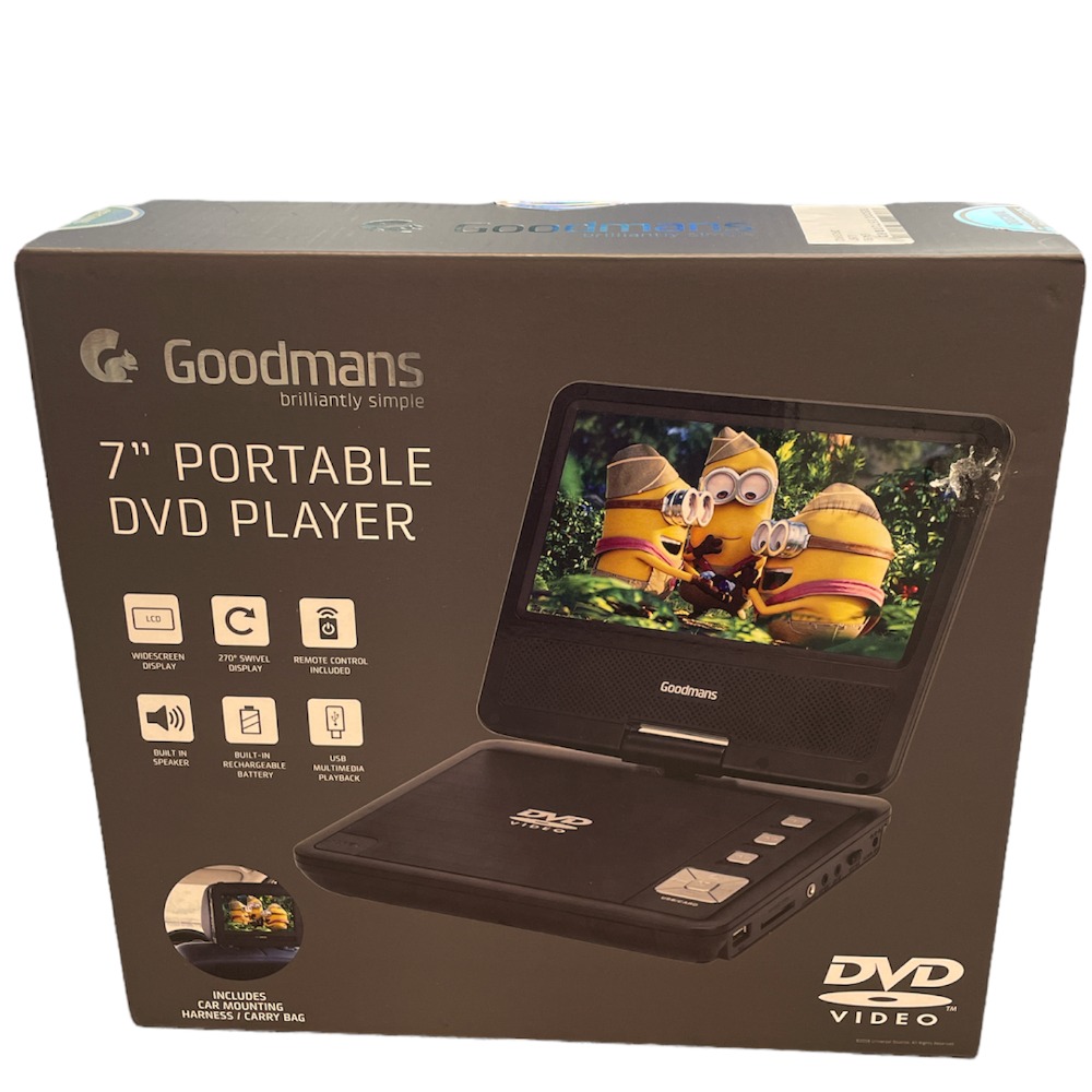 New Goodmans Brand New - Goodman's 7" Portable DVD Player - Own4Less